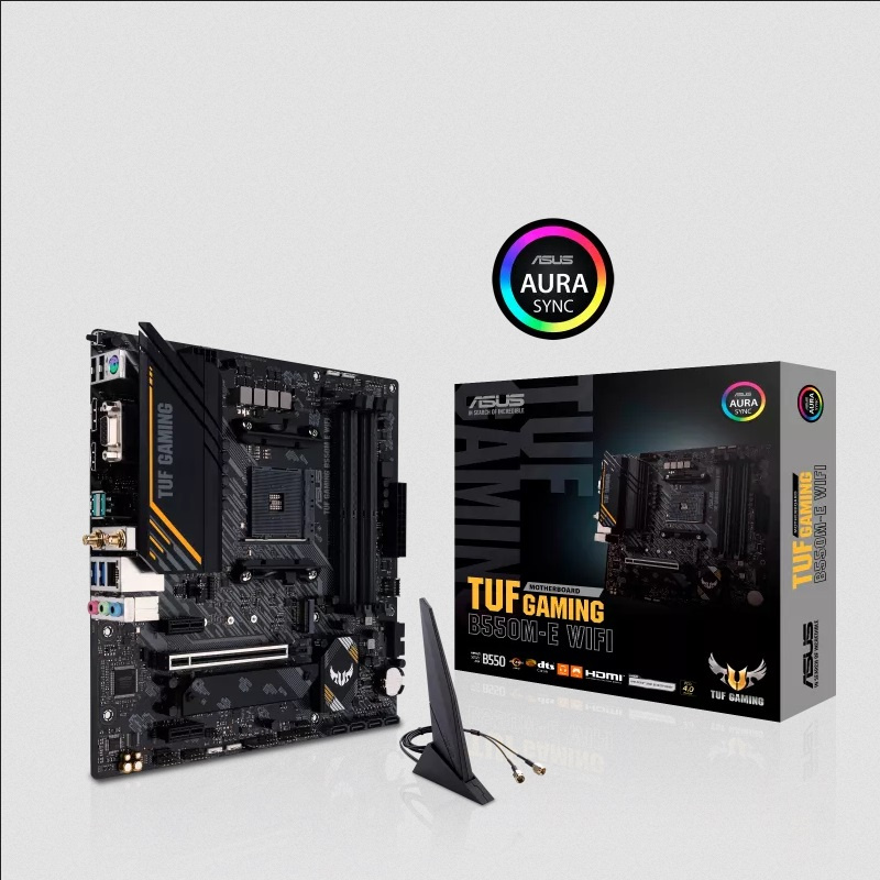 AMD B550 (Ryzen AM4) micro ATX gaming motherboard with PCIe 4.0, dual M ...