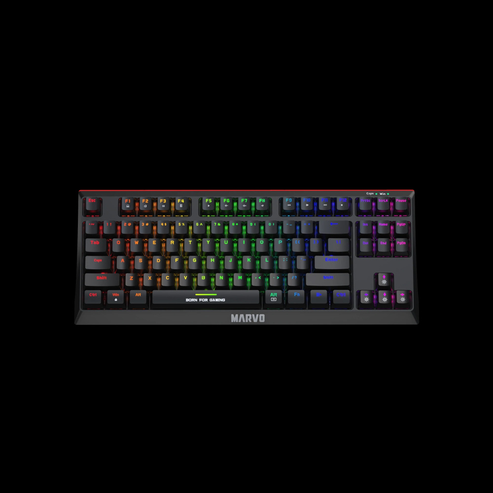 MARVO Scorpion KG953 TKL RGB Mechanical Keyboard USB Type-C - Rainbow ...