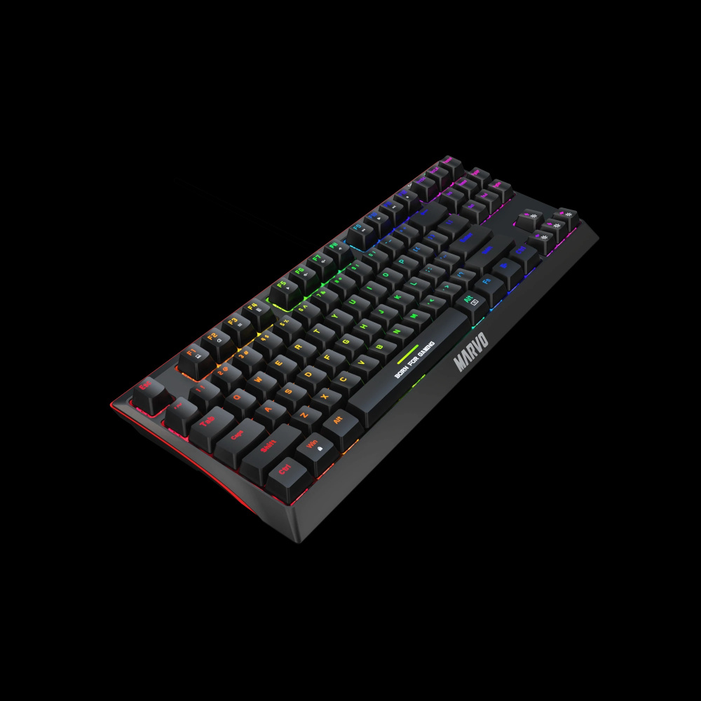 MARVO Scorpion KG953 TKL RGB Mechanical Keyboard USB Type-C - Rainbow ...