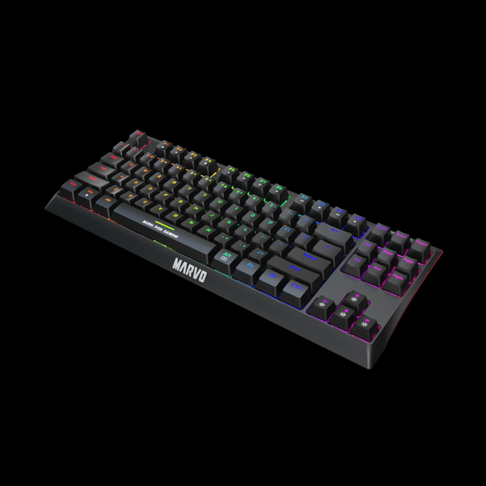 MARVO Scorpion KG953 TKL RGB Mechanical Keyboard USB Type-C - Rainbow ...